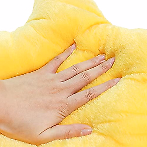 Jackcsale Star Shaped Plush Pillow Stuffed Cushion Decorative Throw Pillows, Yellow