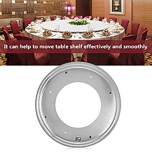 12 Inch Lazy Susan Turntable Round Shape Galvanized Turntable Lazy Susan Hardware Rotating Swivel Plate for Kitchen Display Table Serving Trays Lazy Susan Turntable for Cabinet