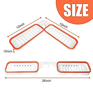 Shower rack multifunctional shower rack Foldable Drill Free Shower Storage Rack Storage Basket Shower Rack Shower Rack Kitchen Bathroom Bedroom Storage Rack (Grey)