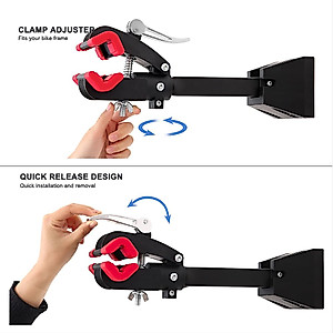 teraysun Bike Repair Stand Wall Mount Foldable Heavy Duty Bike Repair Workstand，Rugged and Stable Bike Repair Rack