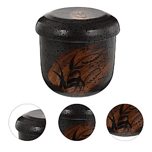 Hemoton 1pc Soup Cup Ceramic Ramekin Japanese Noodle Bowl Ceramic Stew Cup Japanese Soup Bowls with Lid Steam Soup Bowl Baking Pans with Lids Bird's Nest Pot Household Food Bowl Ceramics