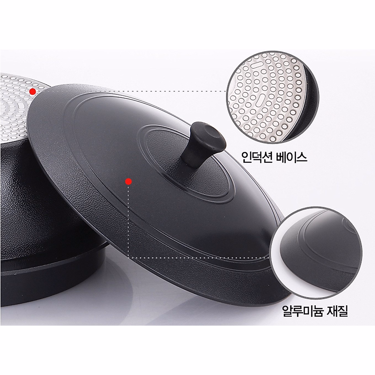 Hansang IH Induction Ceramic Cauldron Korean Traditional Pot All Heat Sources Cookable (20CM 2.7L)