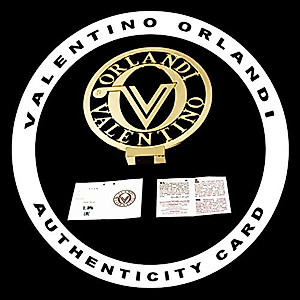 Valentino Orlandi Women's Large Handbag Italian Designer Purse Bowling Bag Top Handle Red Embroidered Genuine Leather Bowler Bag in Laser Cut Gold Design