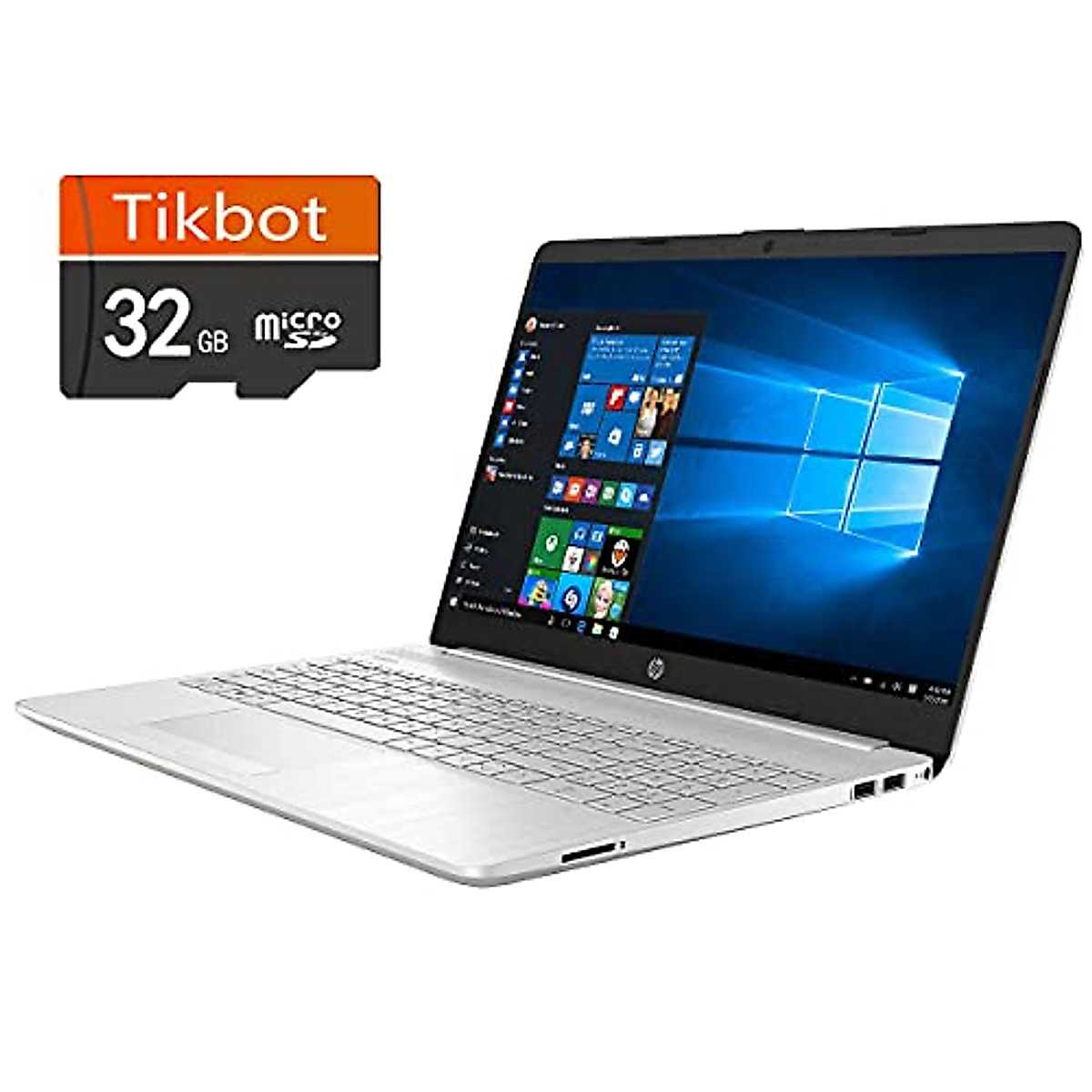 Portable HP 15.6" Touchscreen Laptop, Intel Core i5-1135G7, 12GB RAM, 1024GB PCIe SSD, 720p Webcam, Wi-Fi, Bluetooth, USB-C, HDMI, Intel Iris Xe Graphics, Windows 10 Home 64, W/ 32GB MSD Card