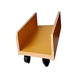 Pc Stand Simple CPU Floor Stand Mobile CPU Stand with 4 Caster Wheels Tower Desktop CPU Case Stand Cart with Protective Baffles, 3 Colors Stand (Color : B)
