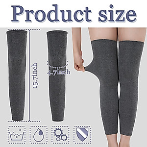 Geyoga 3 Pairs Knee Warmers for Women Men Arthritic Leg Warmer Compression Knee Sleeve Comfortable Knee Braces Knee Pad Cycling Ski Running Knee Supports