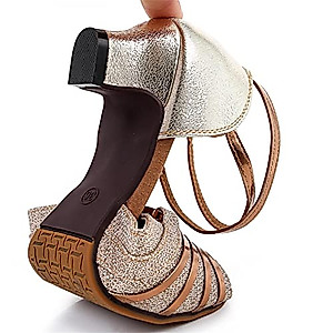 Ballet Flats Dancing Shoes for Women Ladies Fashion Sandals Glitter Sequin Breathable High Heels Slip On Loafers Peep Toe Dressy Pumps Ballroom Latin Salsa Prom Shoes for Wedding Party Dress