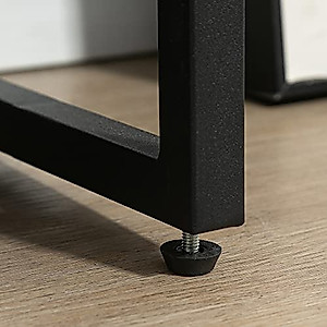 HOMCOM Shoe Cabinet with 2 Flip Doors, Slim 2-Drawer Shoe Cupboard with Divider and Open Compartment for 12 Pairs of Shoes, Entryway Storage Unit, Rustic Brown