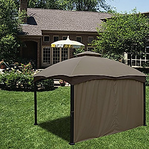 ABCCANOPY Gazebo Replacement Curtain 10'x12' - Universal Privacy Side Wall for Outdoor Gazebo, 1 Panel Only (Brown)