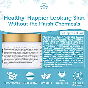 Era Organics Face Moisturizer Cream - Advanced 12-In-1 Rejuvenating Facial Cream With Superfood Complex Manuka Honey, Hyaluronic Acid, Hemp Oil & More - Anti Aging Wrinkle Face Cream For Women & Men