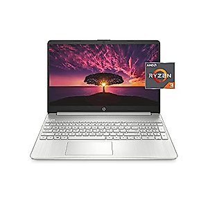 HP 15 Laptop, AMD Ryzen 3 Processor, 8 GB RAM, 256 GB SSD, 15.6” Full HD Windows 10 Home in S Mode, Lightweight Computer With Webcam and Dual Mics, Work, Study, & Gaming (15-ef1050nr, 2021)