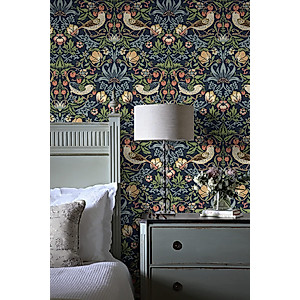 NextWall Aves Garden Peel and Stick Wallpaper (Midnight Blue)