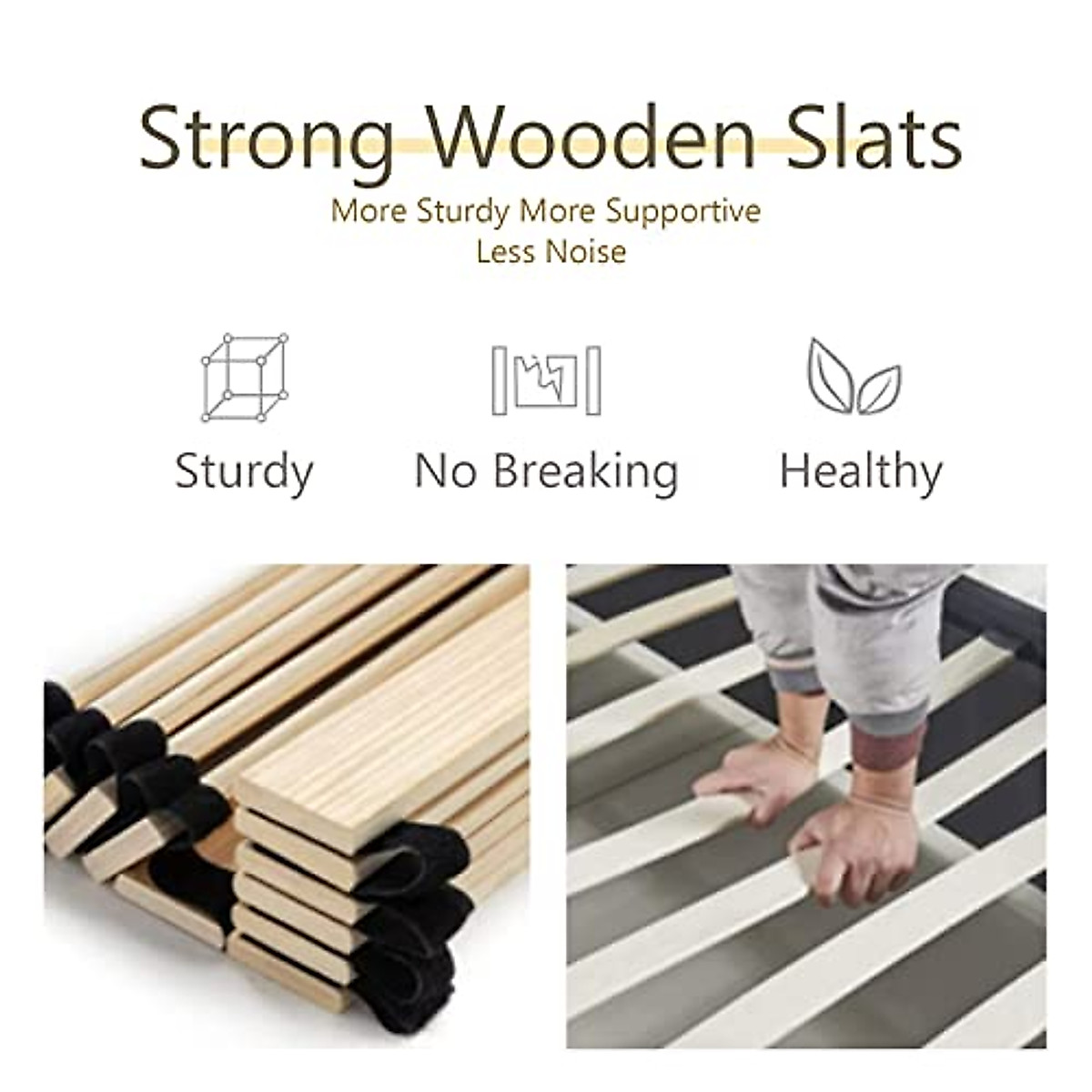 UNIZONE Full Upholstered Bed Frame with Headboard, Tufted Platform Bed with Button Headboard, Wood Slats Support, Mattress Foundation, No Box Spring Needed, Easy Assembly, Modern, Velvet, Pink