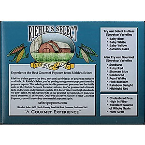 Riehle's Select Popping Corn Hulless Butter Microwave Popcorn, 3Count.