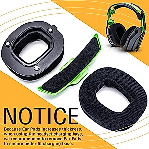 A50 GEN 3 Mod Kit Velour Ear Pads Replacement for Astro A50 GEN 3 Headset - Notice: EARPADS Need to BE Removed When Using The Headphone Base (Not Compatible with A50 Gen 4)