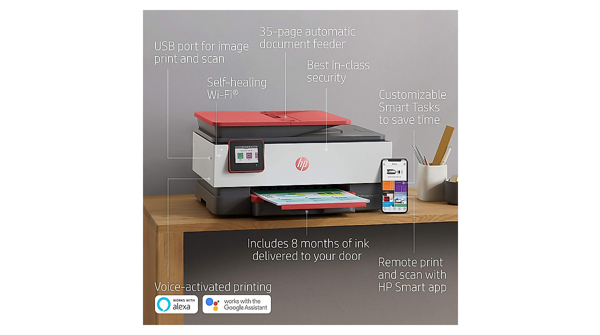 HP OfficeJet Pro 8035 Wireless Printer with 8 Months Ink
