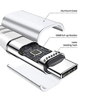 USB Type C Cable 6FT 2Pack Fast Charging Cable USB C Charger Phone Cord for Samsung Galaxy A01 A02s A03s A10e A11 A12 A13 A14 A20 A21 A32 A42 A52 A53 A50 A51 S21 S22, Moto G7/G6, LG K51 Stylo 6 5 4