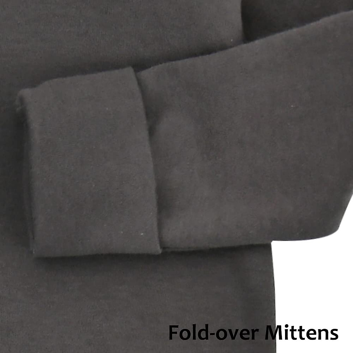 Aablexema Baby Pajamas with Feet and Mittens 2-Pack Zip Up Infant Cotton Long Sleeve Footies Sleep and Play(Light Grey & Black Grey,0-3m)