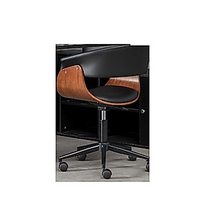 Ren Sheng Computer Chair, Gaming Chairs Office Furniture Wood Computer Chairs Leather Chair Lifting Office Chairs Chair (Color : White 60x85cm)