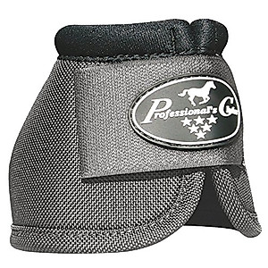 PROFESSIONAL'S Choice - Ballistic NO Turn Overreach Bell Boots - All Colors & Sizes (Charcoal, XL)