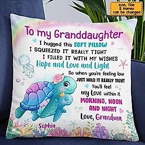 Granddaughter Grandson Sea Animals Hug This Pillow