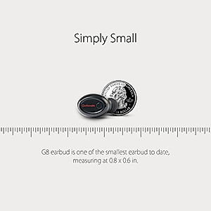 GoNovate G8 Bluetooth Earpiece Wireless Headphone Mini Invisible Earbud, 6 Hrs Playtime 2 Magnetic USB Chargers Tiny Smallest Headset Single Car Earphone with Mic for iPhone Samsung Galaxy (1 Piece)