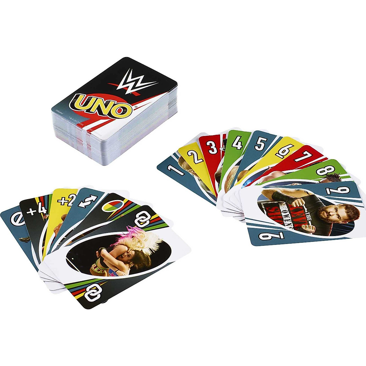 Mattel Games UNO Card Game, Matching WWE Superstars, for 2 to 10 Players Ages 7 Years and Older