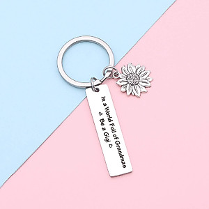 7RVZM Gigi Gifts for Grandma Birthday Keychain Gigi Keychains for Granny Gifts for Women Grandma Mothers Day Gifts for Grandma Gifts from grandkids for Grandmother Keychain from Grandson