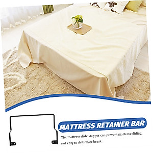 SEWOART 2 Pcs Non Mattress Grippers Bed Frame Baffle Slide Stoppers Keep Mattress from Sliding Adjustable Mattress Holder Bars Home Use