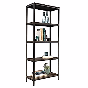 Sauder North Avenue Bookcase, Smoked Oak finish