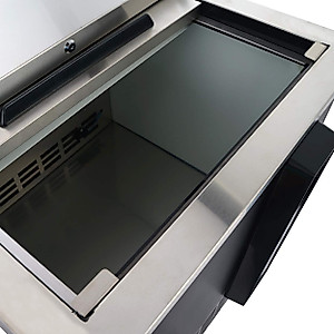 PEAKCOLD Small Deep Well Horizontal Bottle Cooler; Slide Top Bar Refrigerator; 4.5 Case Capacity