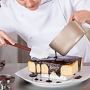 MYTASUY Silicone Spatulas Heat Resistant,Heavy Duty Rubber Spatulas Silicone Commercial , Commercial Silicone Spatulas Set for Kitchen Use, Silicone Cooking Utensils Sets of 2 (13.5 INCH)