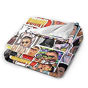 Sinorama Lightweight Luxury Throw Blanket Fannel Fleece Microfiber Plush Bed Blanket Super Soft Reserviber Blanket for All Season Bed Couch Sofa 3D Print Design 50×40 in