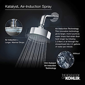 Purist Rite-Temp Bath And Shower Trim With Cross Handle And 2.5 Gpm Showerhead