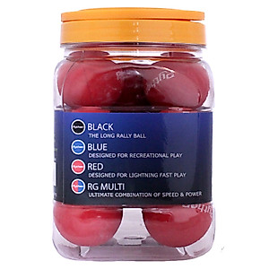 Python Red Racquetballs (Value Pack - 12 Ball Jug/Lightning Fast!)