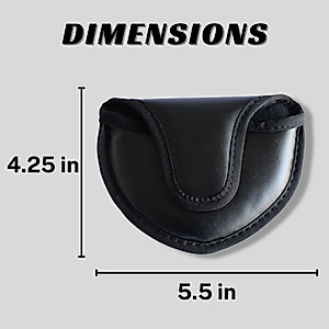 Mallet Golf Putter Headcover Black Oversize Leatherette Head Cover