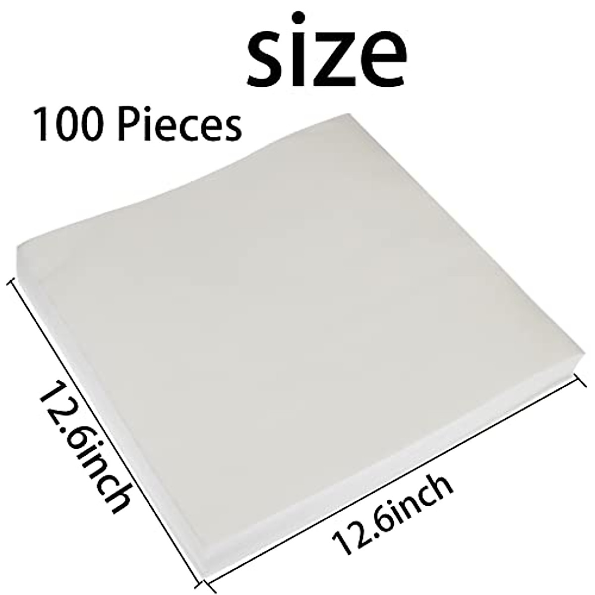 Toysructin 100 Sheets Bird Cage Liner, 12.6X12.6 Inch Disposable Absorbent Birdcage Liners Thicken Non-Woven Birdcage Tray Liner Paper, Precut Pet Animal Cages Cushion Cuttable Pets Cage Accessories