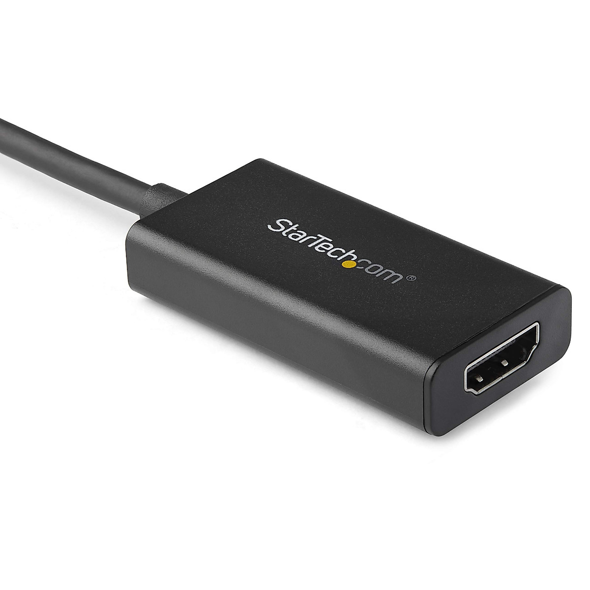 StarTech.com DisplayPort to HDMI Adapter - 4K 60Hz HDR10 Active DisplayPort 1.4 to HDMI 2.0b Video Converter - 4K DP to HDMI Adapter Dongle for Monitor/Display/TV - Latching DP Connector (DP2HD4K60H)