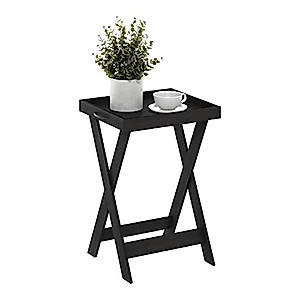 Furinno Classic Tray Table with Removable Tray, Espresso