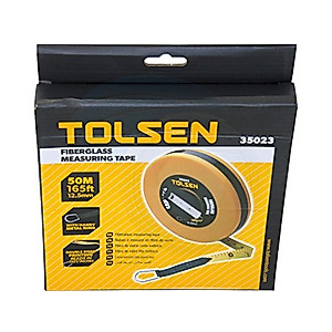 50M 165FT Constriction Imperial Metric Fiberglass Measuring Tape Reel