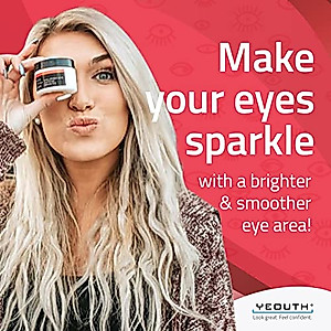 Yeouth Retinol Eye Cream with Hyaluronic Acid, Under Eye Cream for Dark Circles and Puffiness, Under Eye Bags, Hydrating Under Eye Cream, Eye Skin Care