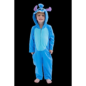 Disney Lilo & Stitch Toddler Boys Zip Up Coverall Blue 4T