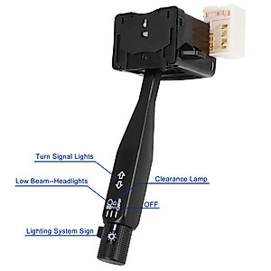 X AUTOHAUX Turn Signal Switch Headlamp Dimmer Multifunction Combination Switch for Nissan Pickup 1986-1991 1993 Replaces 25540D4500 25540-D4500