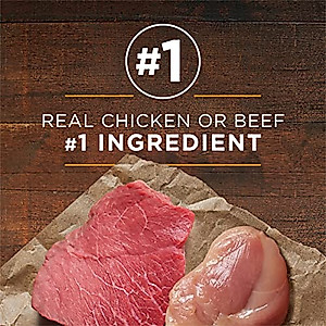 Purina ONE Classic Ground Chicken and Brown Rice, and Beef and Brown Rice Entrees Wet Dog Food Variety Pack - (Packs of 6) 13 oz. Cans