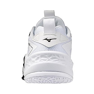 Mizuno Wave Stealth Neo 2 Unisex Volleyball Shoe, White/Black, 7.5 US Men