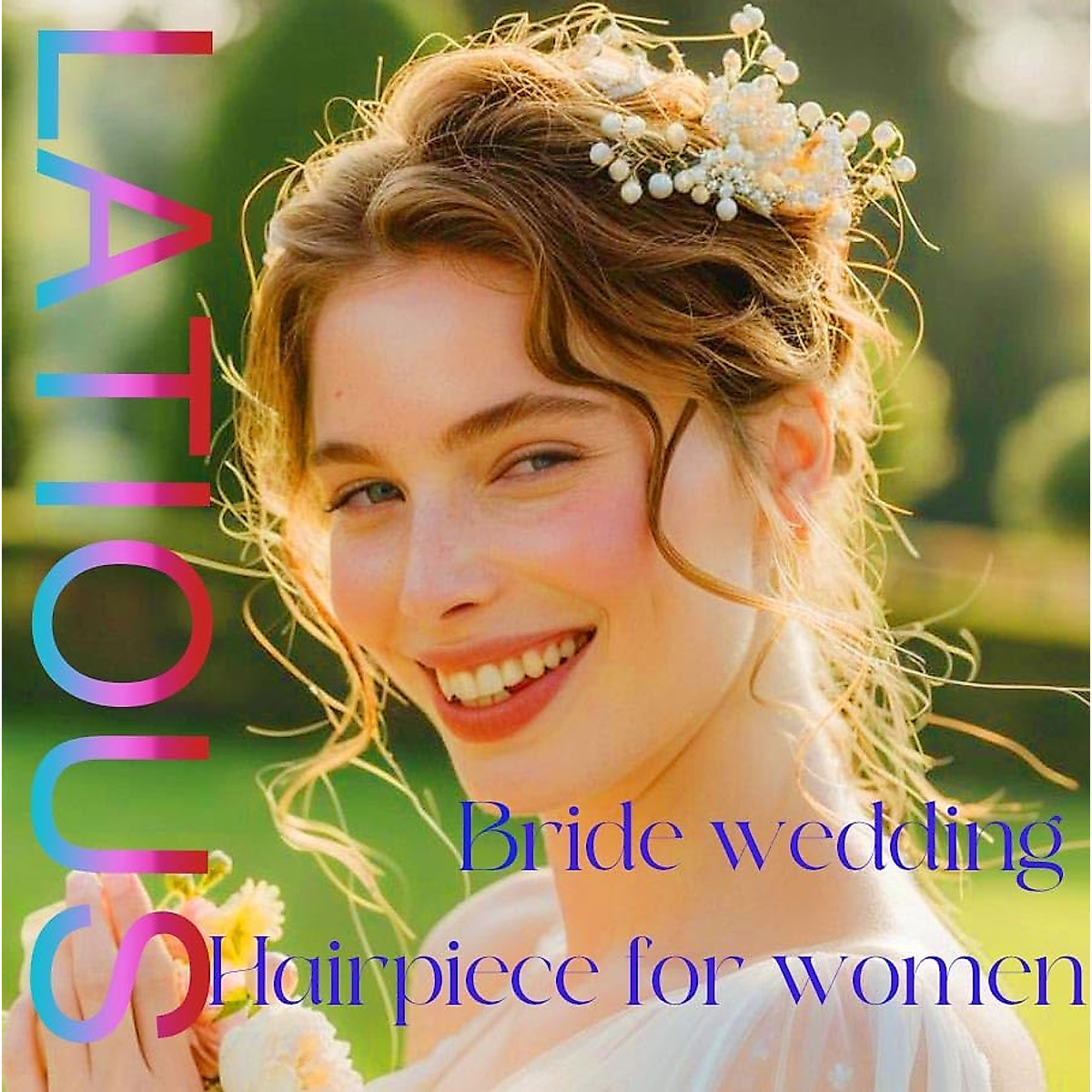 Latious Wedding Bride Crystal Hair Comb Silver Rhinestones Bridal Hair Pieces Vintage Hair Clip Hair Accessories for Women and Girls