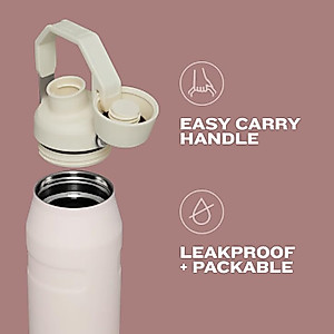 Stanley IceFlow Fast Flow Water Bottle 16 oz | Angled Spout Lid | Lightweight and Leakproof for Travel and Sports | Insulated Stainless Steel | BPA-Free | Citron