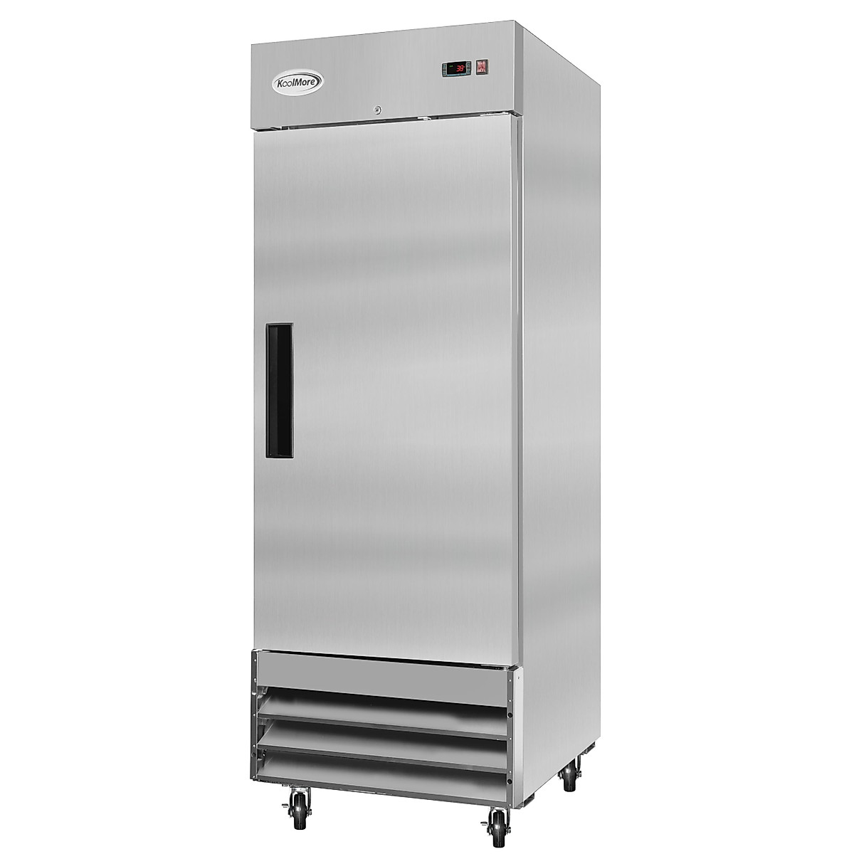 KoolMore RIR-1D-SS 29 in. One Door Commercial Reach-in Refrigerator, 23 cu. ft. ETL Listed in Stainless-Steel