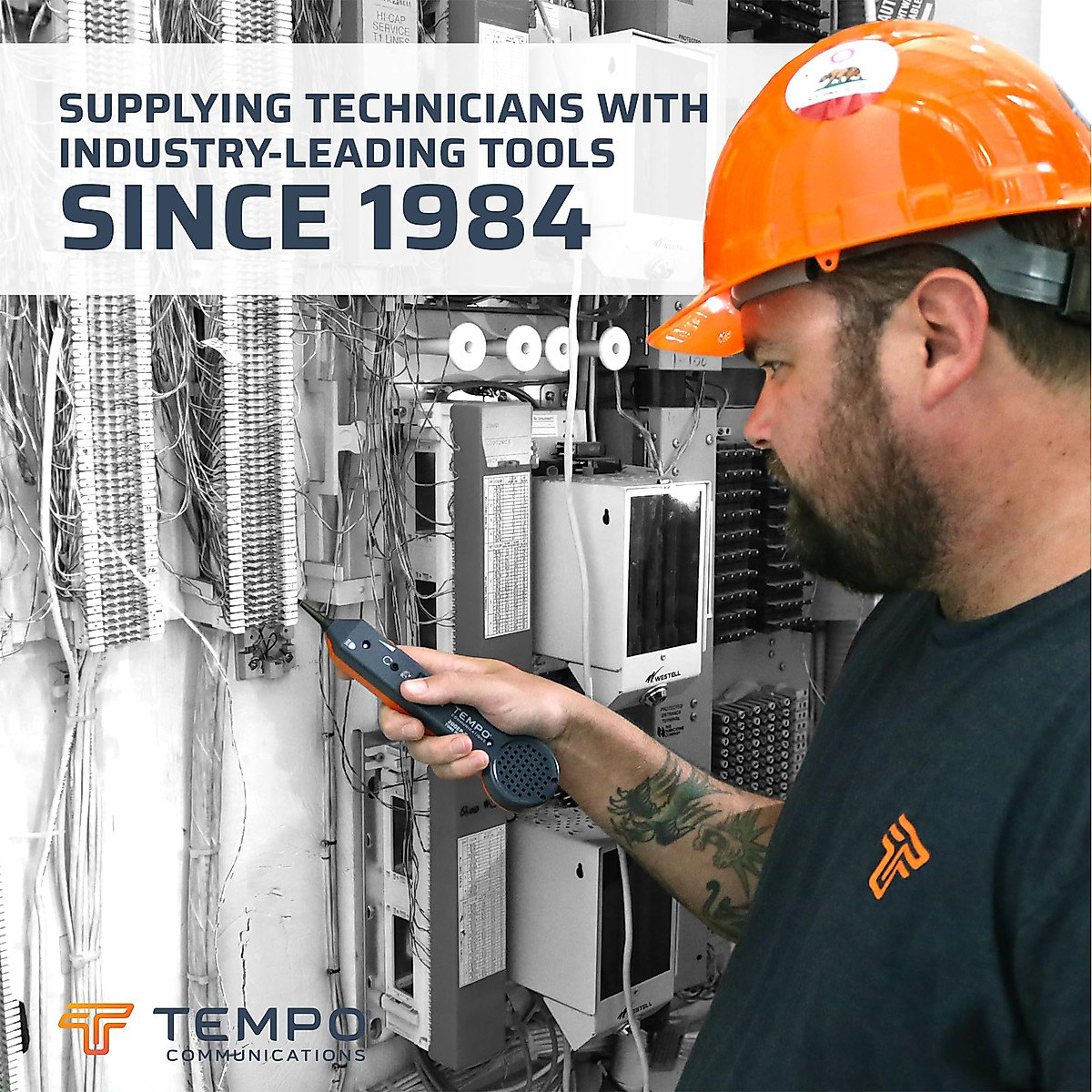 Tempo Communications TM-700 Butt Set/Lineman Telephone Test Set with LCD Display - Professional Grade (Latest Model)