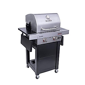 Char-Broil 463632320 Signature TRU-Infrared 2-Burner Cart Style Gas Grill, Stainless/Black